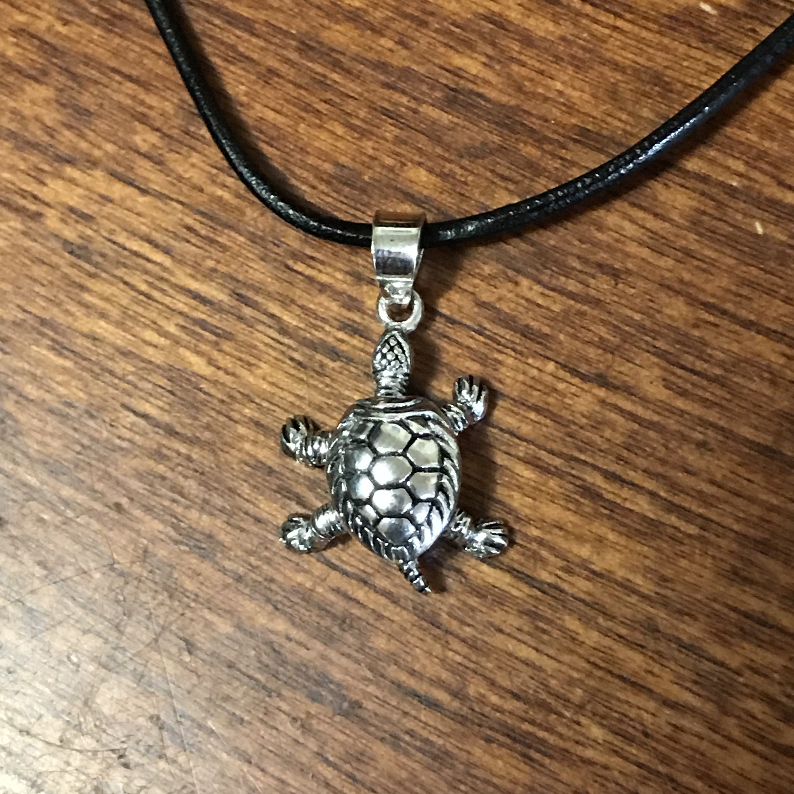 Turtle Pendant Necklace- Moveable - Darcizzle Offshore