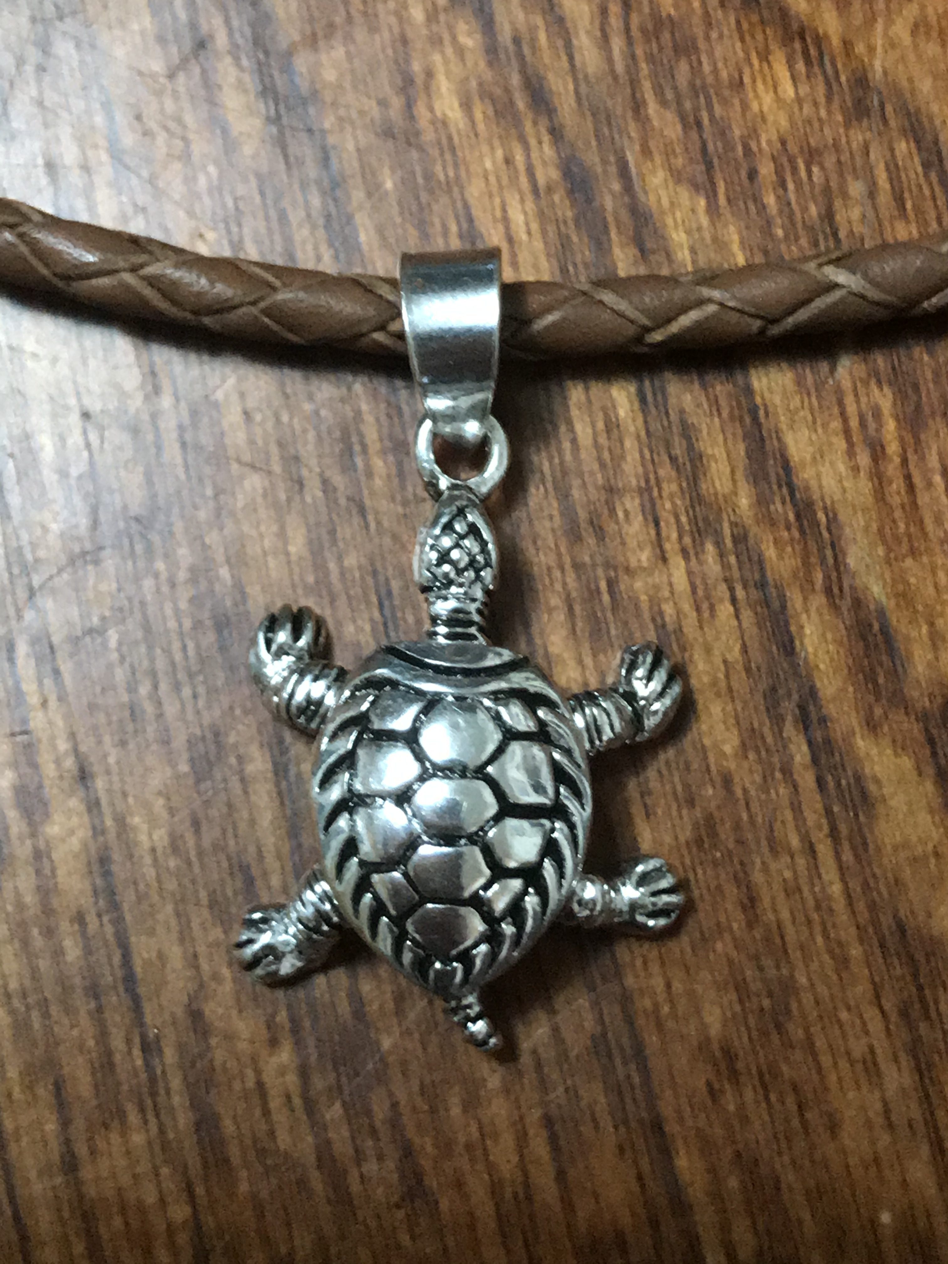 Turtle Pendant Necklace- Moveable - Darcizzle Offshore