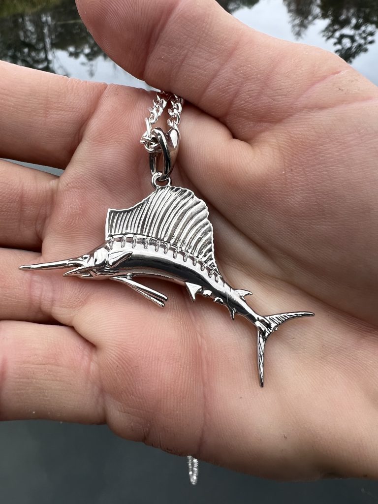 Sailfish Pendant 3D Necklace - Darcizzle Offshore
