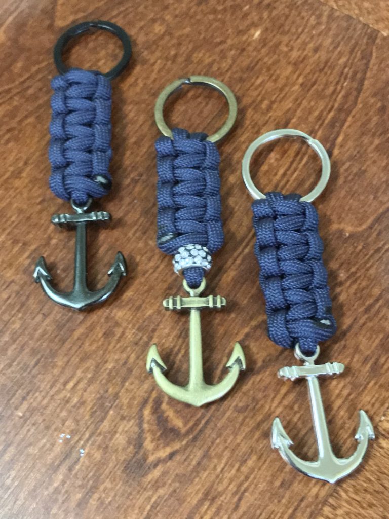 Anchor Keychain- Navy Blue - Darcizzle Offshore