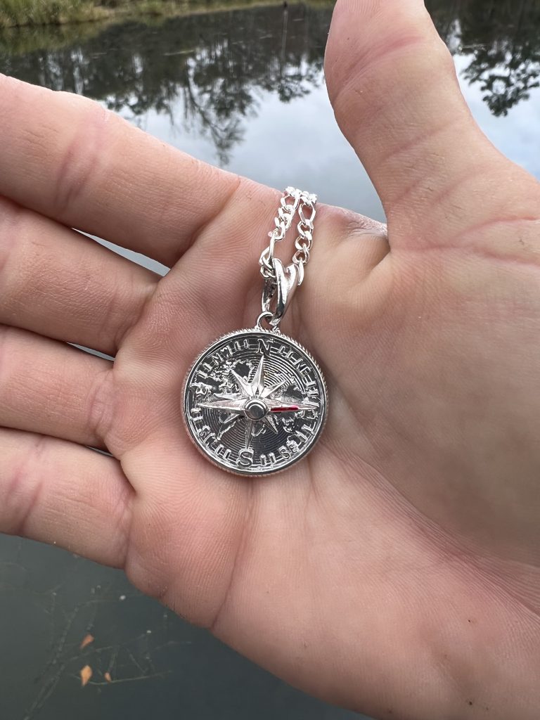 Compass 3D Pendant Necklace - Darcizzle Offshore