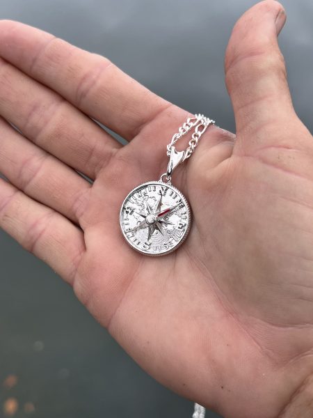 Compass 3D Pendant Necklace - Darcizzle Offshore