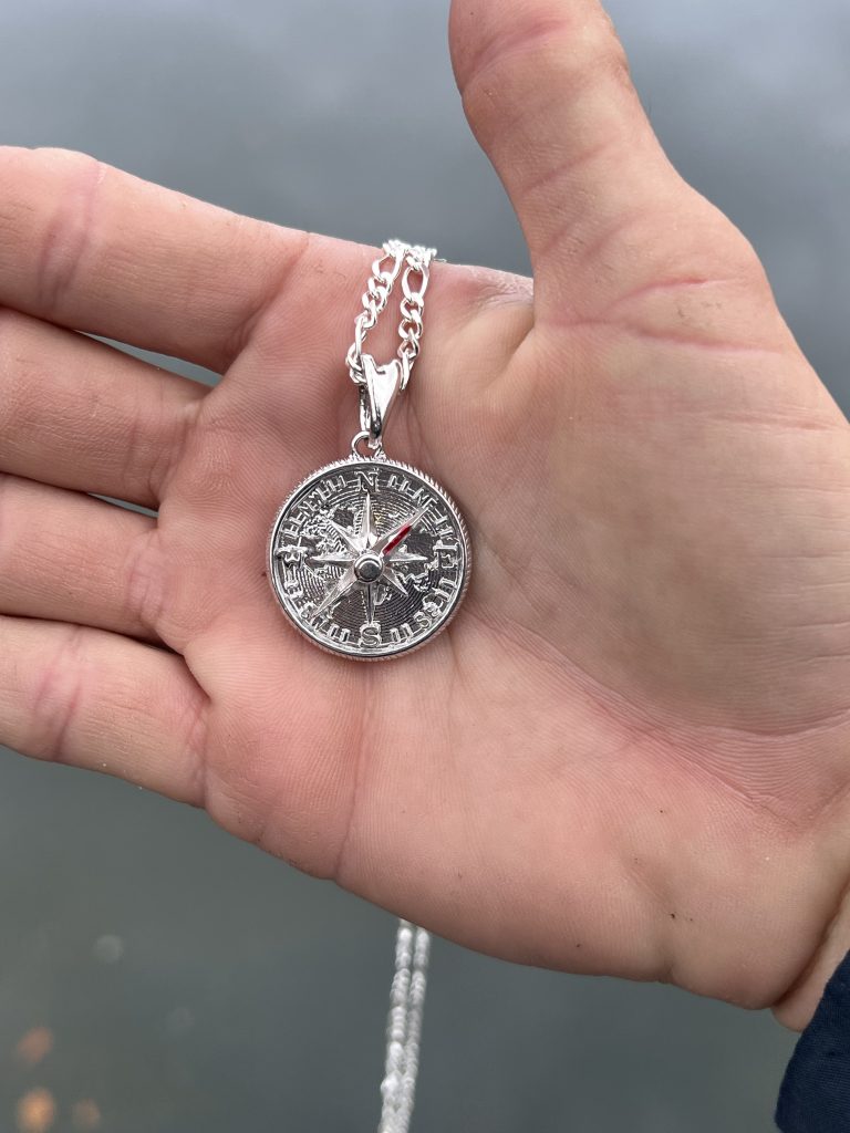 Compass 3D Pendant Necklace - Darcizzle Offshore